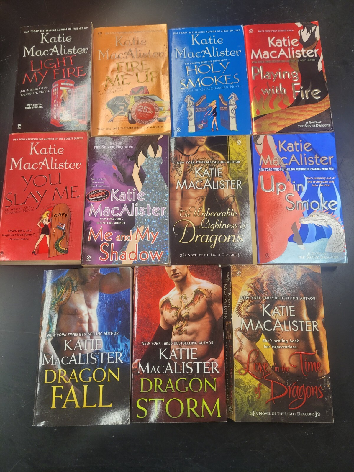 Lot of 11 Aisling Grey, Silver/Light Dragons, etc Novels by Katie ...