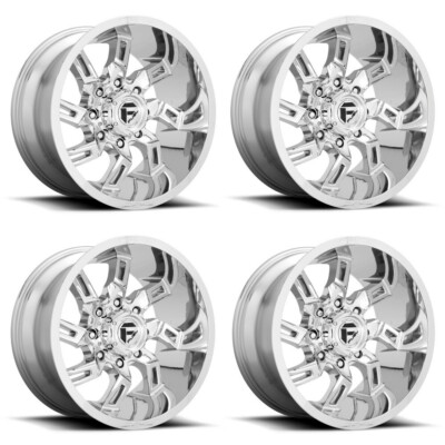 Set 4 Fuel D746 Lockdown 20x10 8x170 Chrome Wheels 20" -18mm Rims | eBay