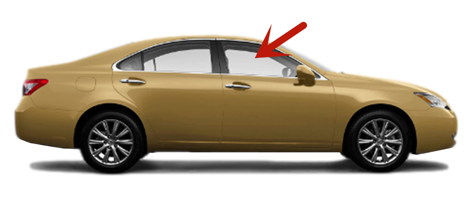 Fit 2007-2012 Lexus ES 350 Sedan Passenger Right Side Front Door Window ...