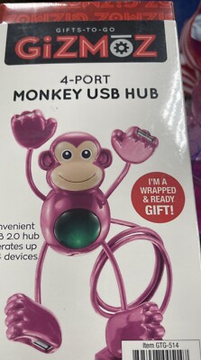 Gizmoz 4-Port Monkey Hub Operates Up To 4 Devices Mac/Windows ...