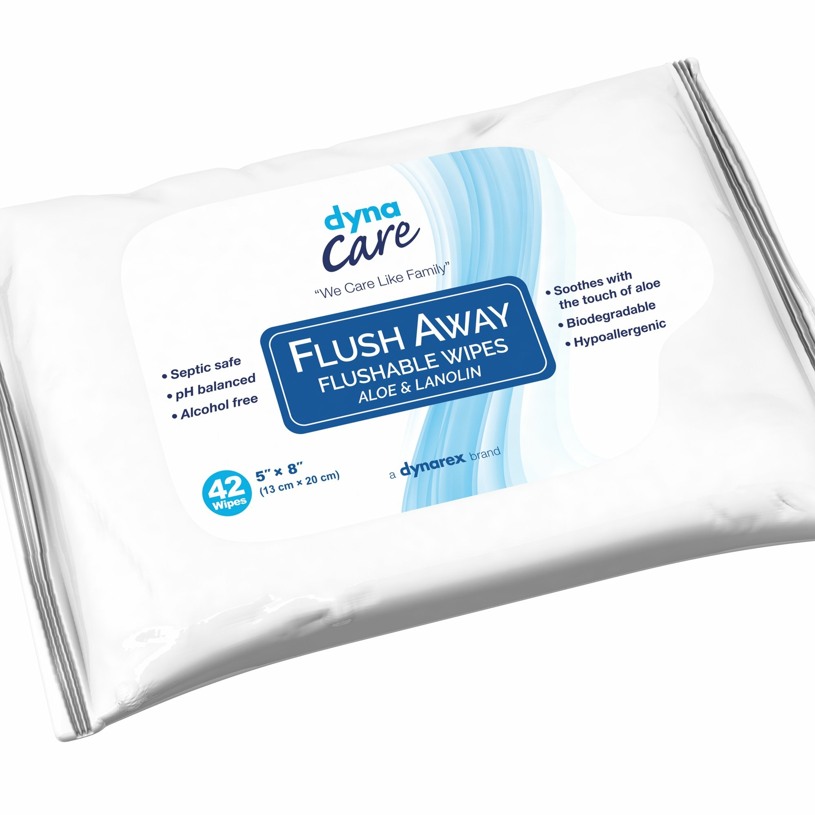 Flush Away Flushable Wipe or Washcloth 5 X 8" Alcohol Free 1324 1 Pack ...