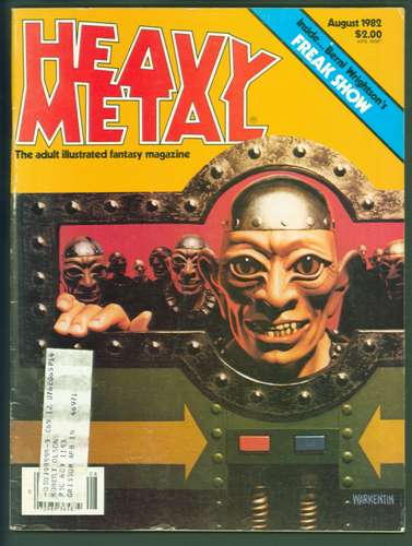 Vintage Heavy Metal Magazine August 1982 VG Thomas Warkentin Cover Art ...