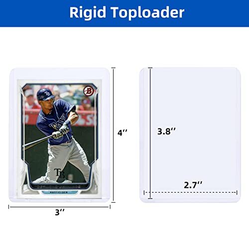 3"X4" Card Sleeves Top Loaders for Cards Baseball Card Protectors Hard ...