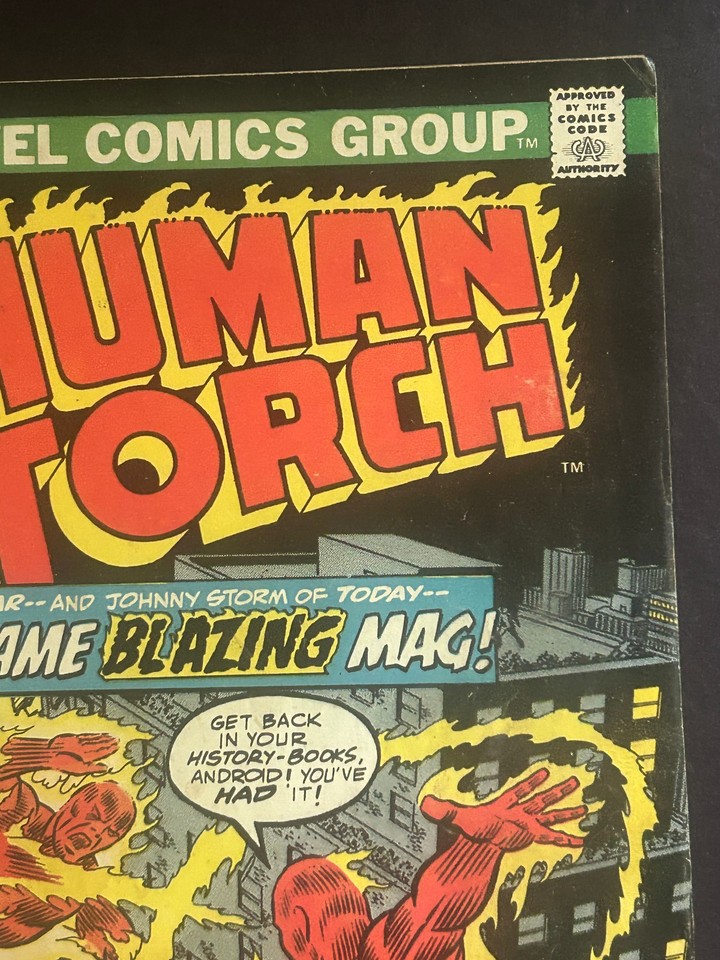 MARVEL COMICS:HUMAN TORCH. VOL1#1(IRST ISSUE). RAW COMIC. VF+(Value $19 ...