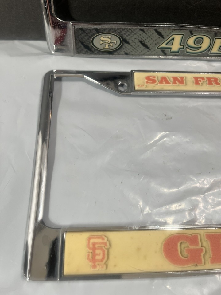 San Francisco 49ers And The San Francisco Giants License Plate Frame ...
