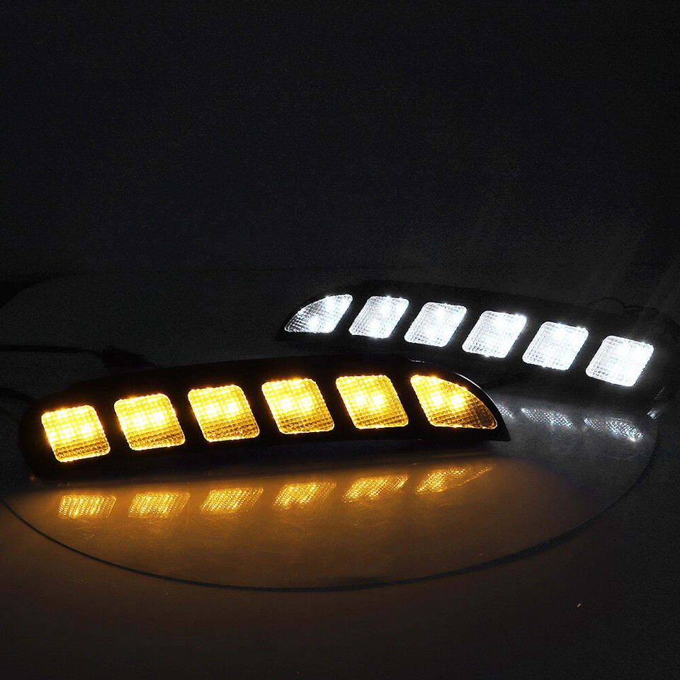 For 2016-2019 Ford Explorer Front Bumper Switchback LED DRL Turn Signal ...