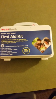 CVS "FIRST AID KIT" HOME&TRAVEL" 5 POCKETS ORGANIZED BY MEDICAL NEED ...