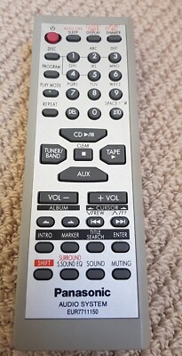 Panasonic Audio System Remote Control. EUR7711150. Genuine Panasonic | eBay