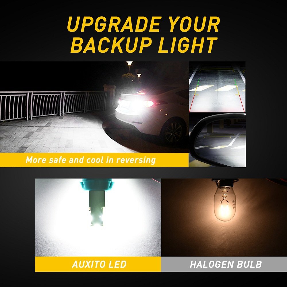 AUXITO T15 LED Reverse Backup Light Bulb 921 912 4000LM for GMC Ford ...