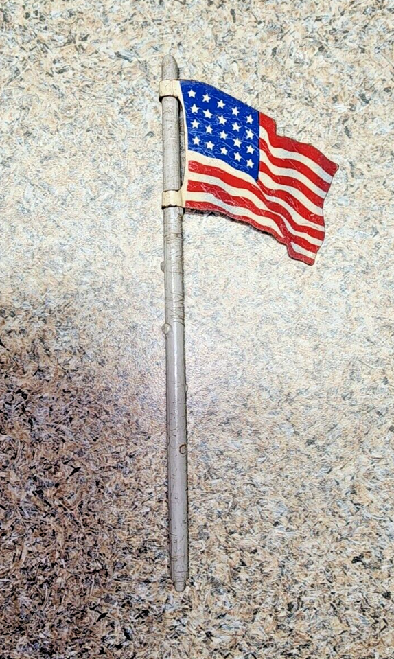 Vintage Marx 50s-60s Western Playsets Original 20 Star Tin Flag with ...