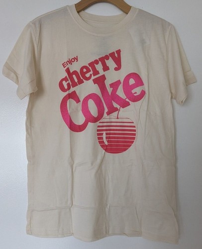 WOMENS ENJOY CHERRY COKE COCA-COLA T-SHIRT GRAPHIC TEE BRAND OFFICIALLY ...
