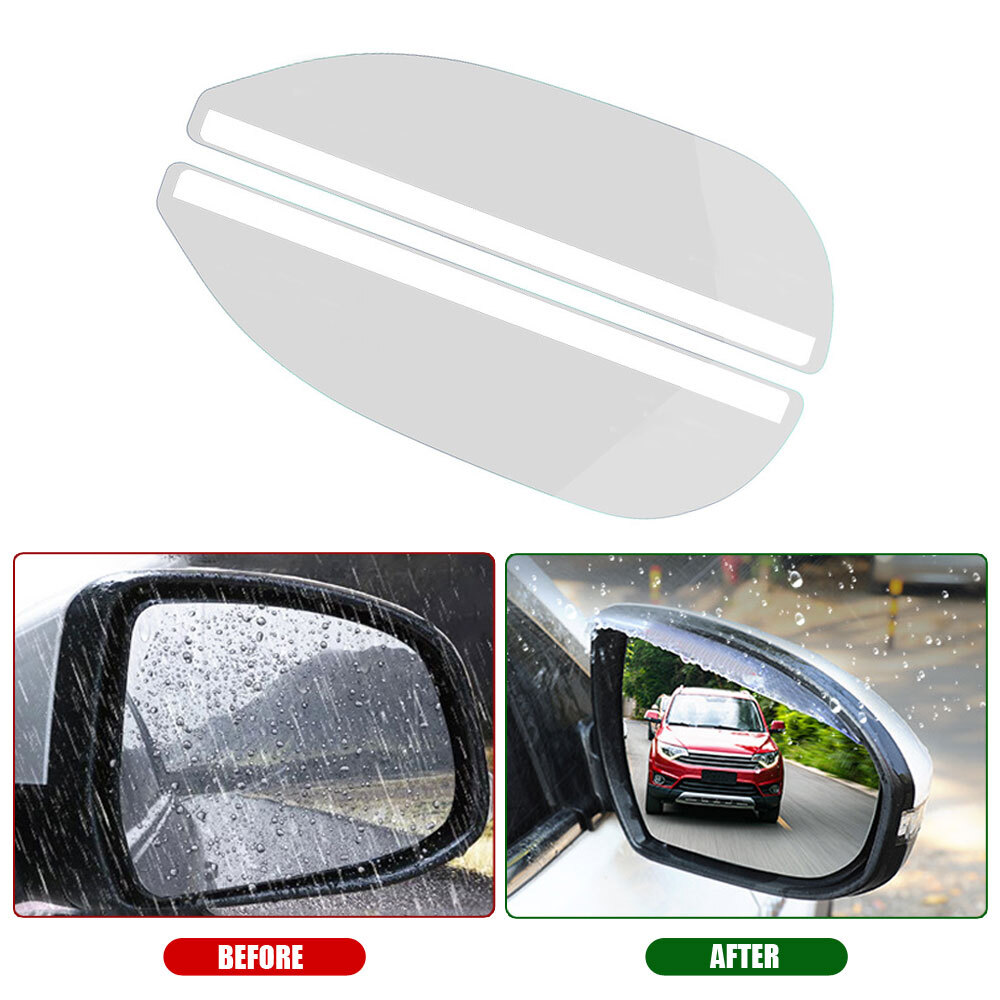 2Pcs Car Rear View Mirror Rain Eyebrow Protector Rain Cover Sunvisor ...
