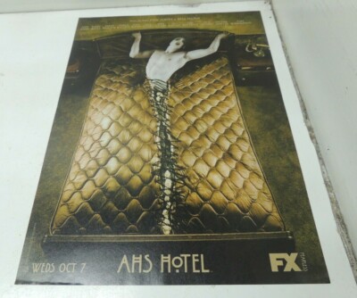 American Horror Story Hotel Mint Print Ad Poster AHS Stitched into Bed ...