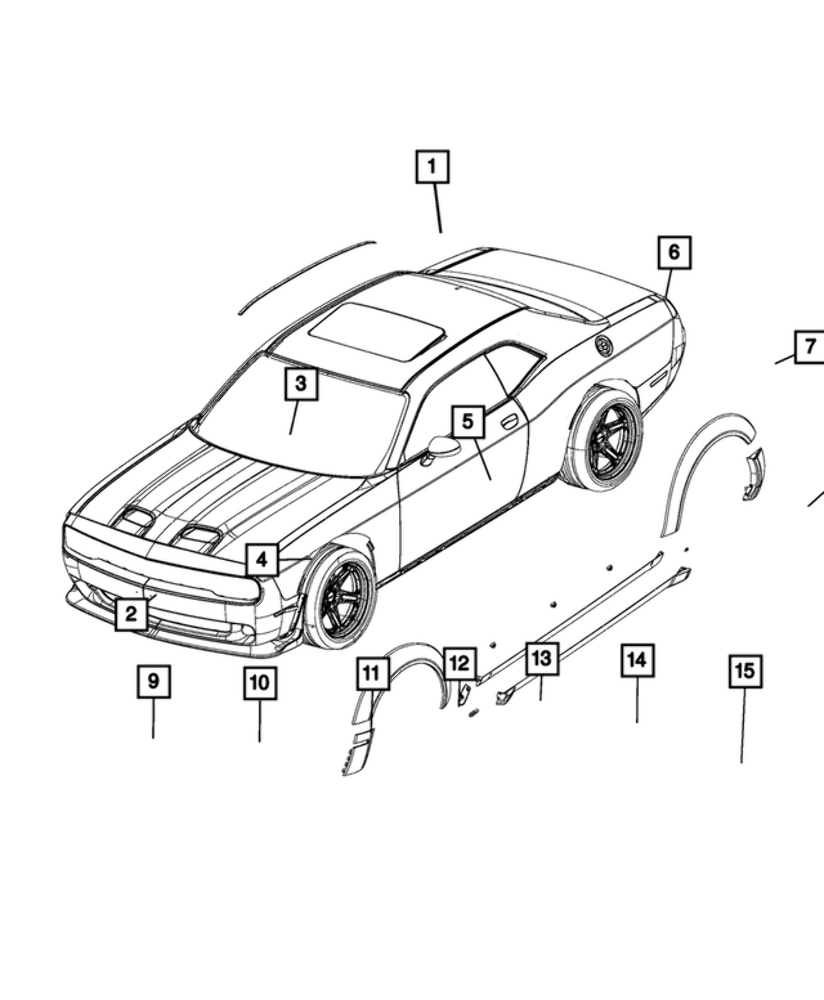 New Genuine Mopar W Type Clip (2018-2023) OE 68424430AA | eBay