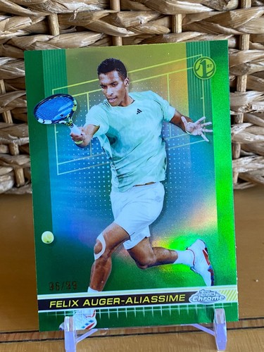 R634 2024 Topps Chrome Green Refractor /99 FELIX AUGER-ALIASSIME | eBay