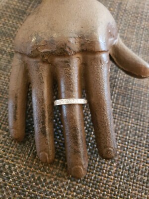 VINTAGE IBB CN 925 SIGNED STERLING SILVER CLEAR STONES RING SIZE 6.5 | eBay