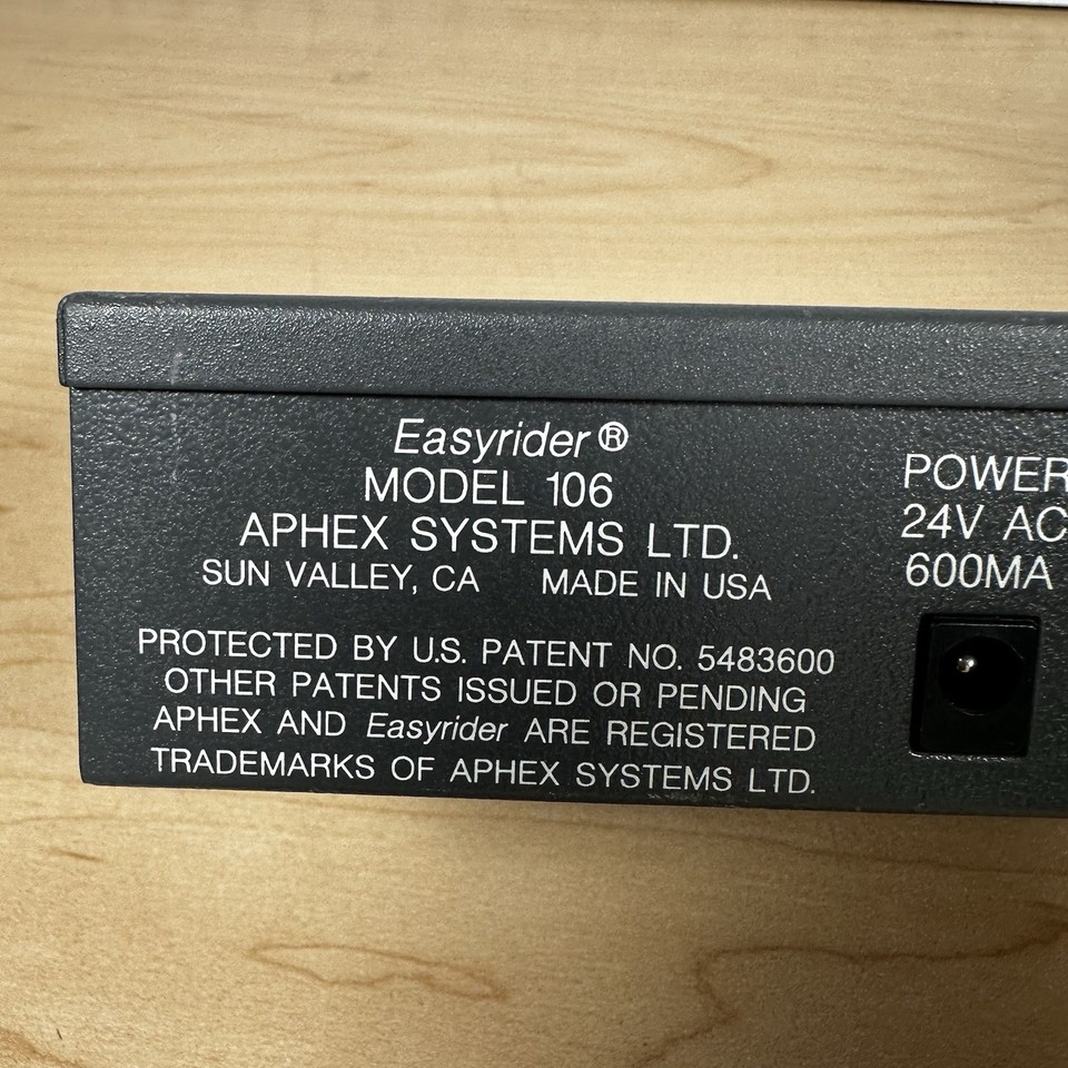 Aphex 106 Easyrider 4 Channel Automatic Compressor *Tested* | eBay
