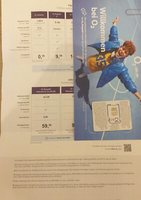 o2 Sim Karte Prepaid S 8GB - 9,99€ Startguthaben nach der ersten ...