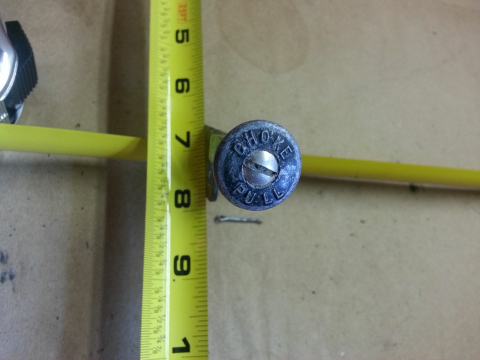 ~Vintage 1958 JW-13/14 Sea Horse Johnson 3 HP Choke Pull knob Assembly ...