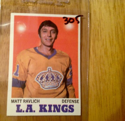 1970 TOPPS HOCKEY MATT RAVLICH KINGS #32 | eBay
