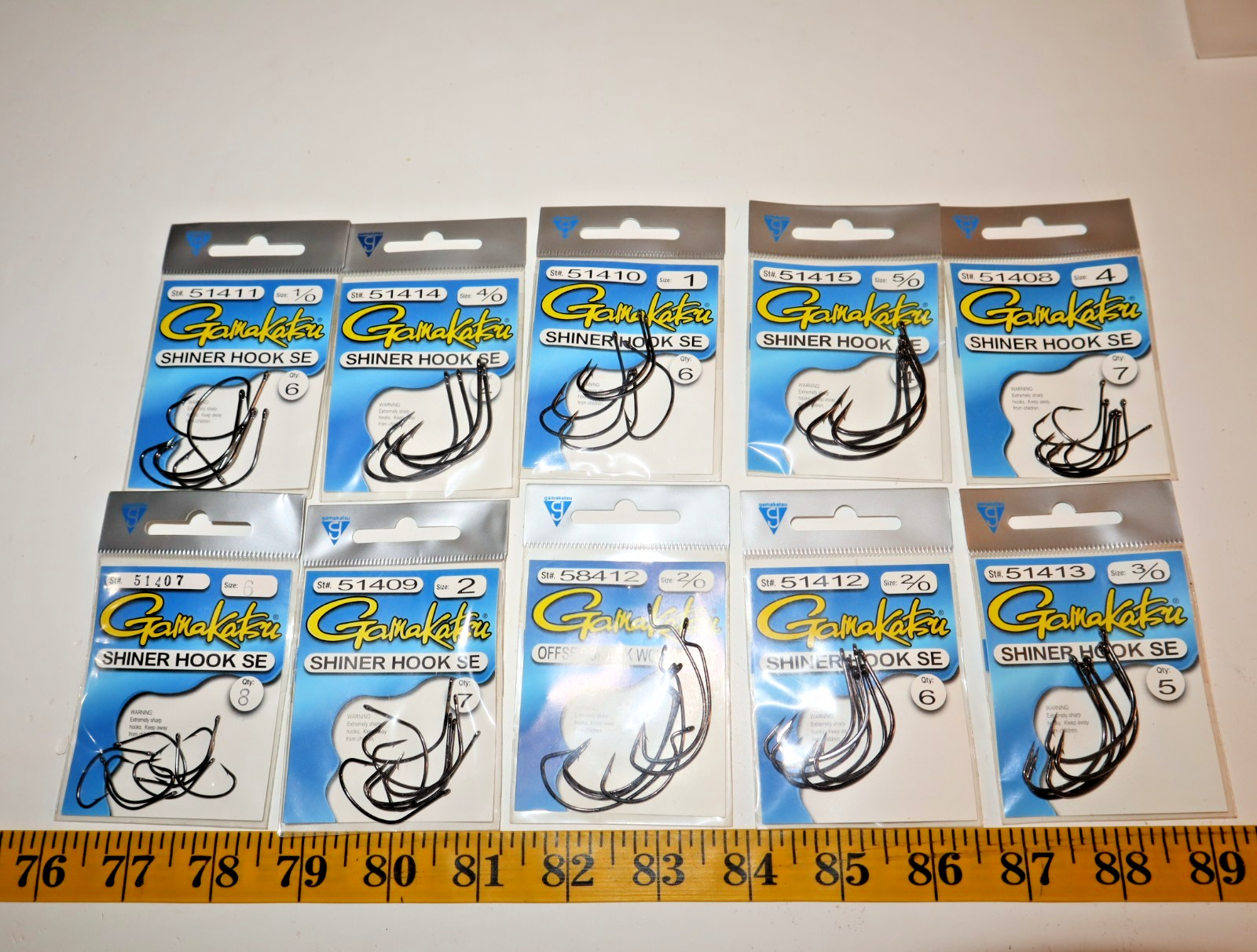 10 Various Packs Of Gamakatsu Shiner Hook SE Fishing Hooks | eBay