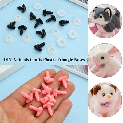 Plastic DIY Tool Toys Dolls Accessories Safety Parts Triangle Nose Doll ...