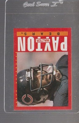 1985 topps football walter payton Box Bottom #n | eBay