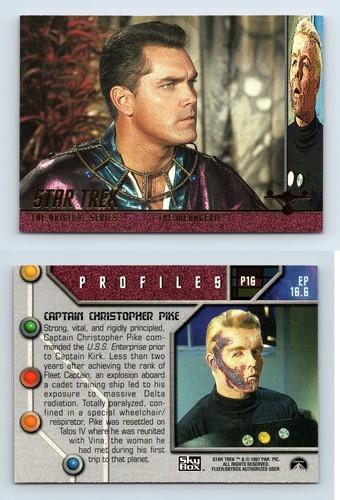 Capt. Christopher Pike #P16 Star Trek Original Series 1 Profiles 1997 ...