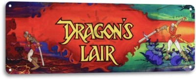 Dragon’s Lair Classic Arcade Marquee Game Room Cave Wall Decor Large ...
