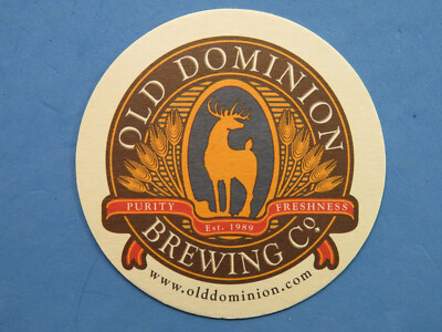 Beer Brewery Bar Coaster ~ OLD DOMINION Brewing Co ~ Dover, DELAWARE ...