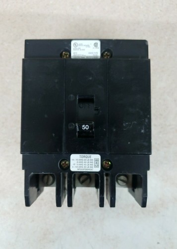 1-EATON Cutler Hammer GHB3050 50 Amp 480VAC 3 Pole Bolt on Breaker | eBay