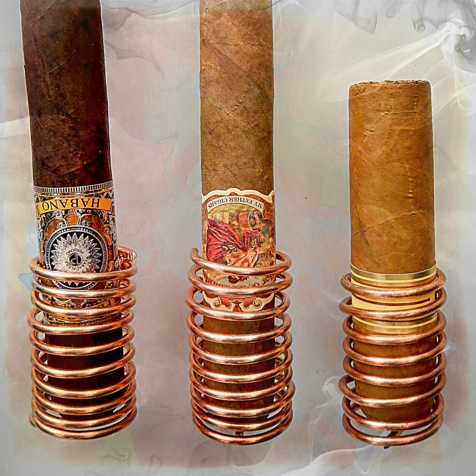 Cigar Holder for Golf Cart Magnetic Copper Item - Cigar Gift | eBay