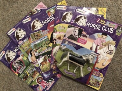 Schleich Rare Horse Club Magazines with Exclusive Trakehner Horse Mare ...