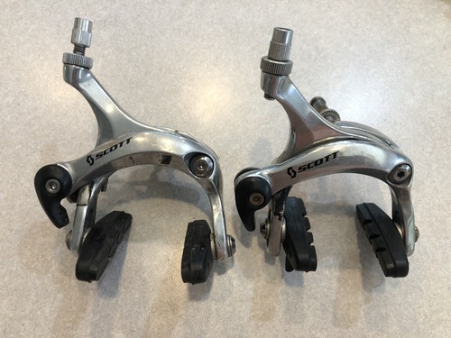 SCOTT Branded TEKTRO R310 Road Brake Set Front & Rear Light SILVER ...