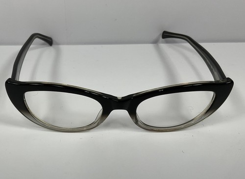 Vintage SEE Glasses Frames Black Gray Ombré 005 3944 Italy Cats Eye 51 ...