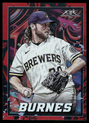 2022 Topps Fire #185 Corbin Burnes Flame | eBay