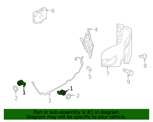 Parking Sensor LR093753 OEM Land Rover | eBay