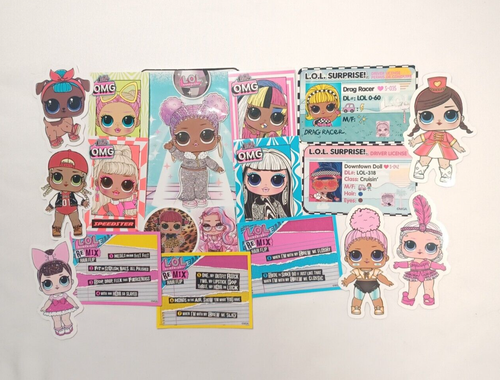 Lol Surprise OMG Doll Dolls Sticker Stickers Lot of 18 | eBay