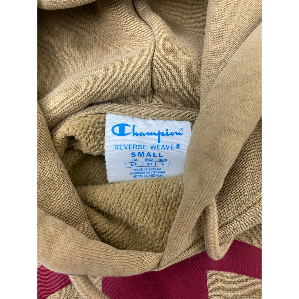 Men Champion Reverse Weave spell-out graphic stitched logo pullover ...