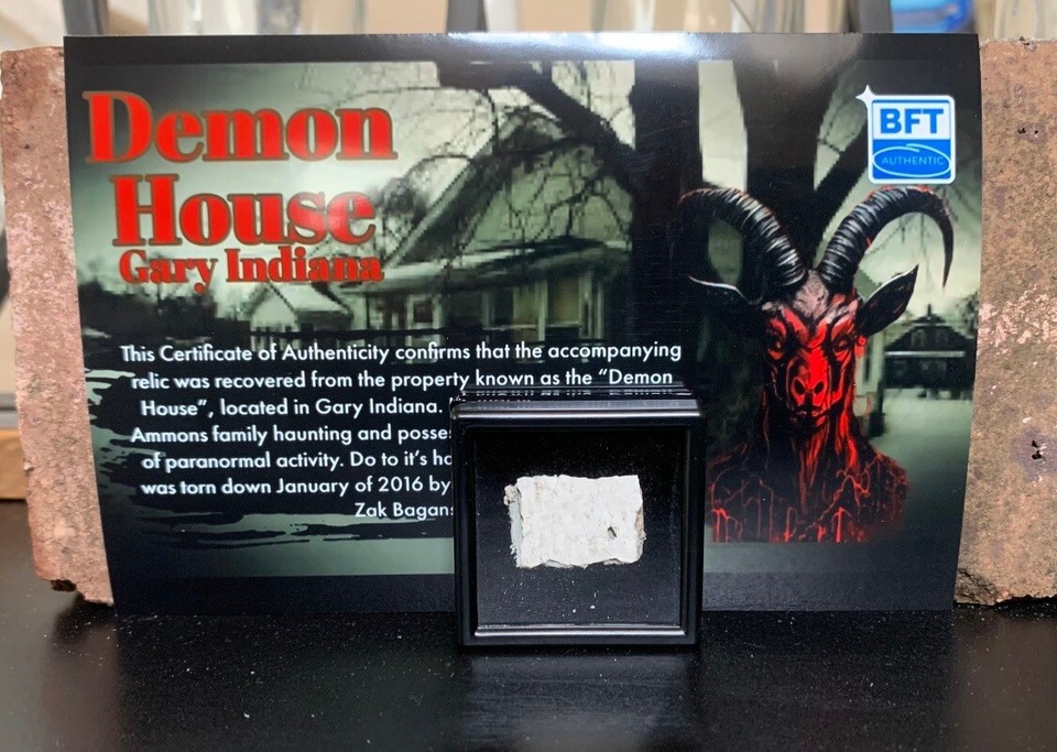 Demon House Haunted Relic with COA Gary Indiana Paranormal | eBay