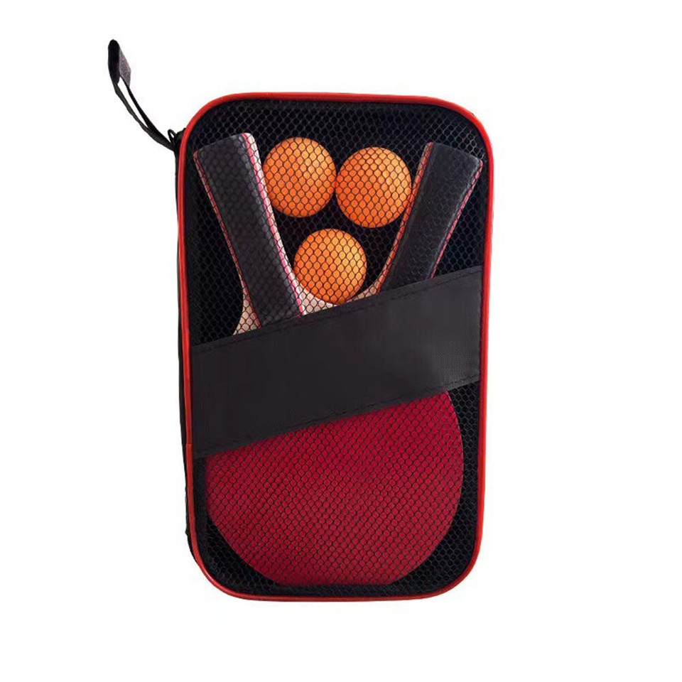 Professional Table Tennis Racket Set | 2 Paddle Bats + 3 Balls | Ping ...