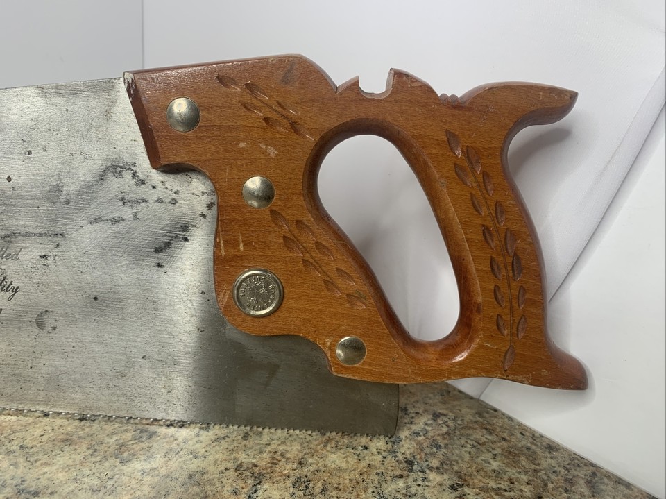 Vintage Atkins No 65 Straight Back Silver Steel Perfection Crosscut ...