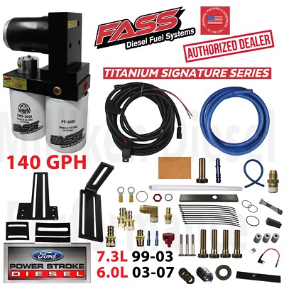 FASS Titanium 140GPH Fuel Lift Pump System 99-07 Powerstroke Diesel ...