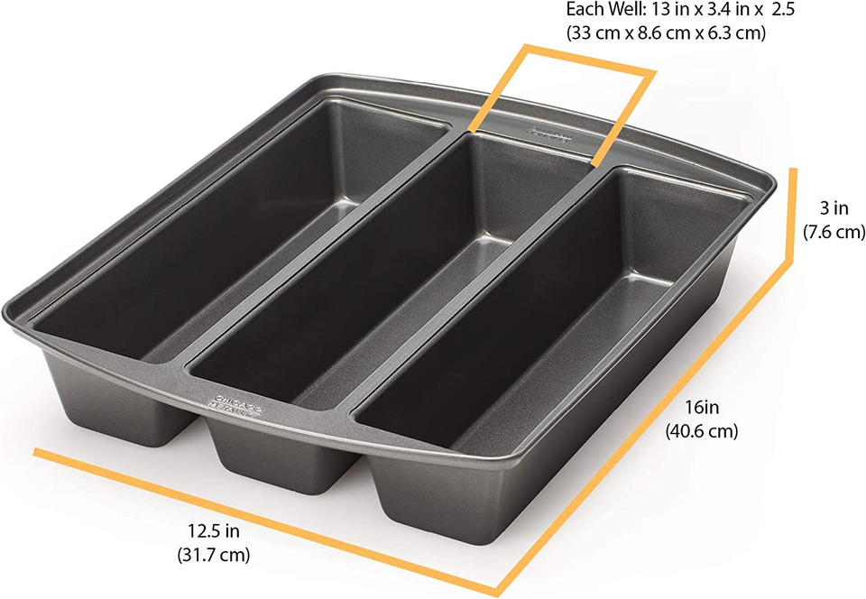 Professional Lasagna Trio Pan, Perfect for Loaf Breads, Cakes and More ...