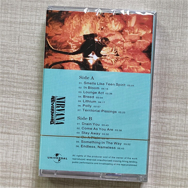 Nirvana Nevermind Album Cassette Tape Box Set Songs Cassettes Tapes New ...