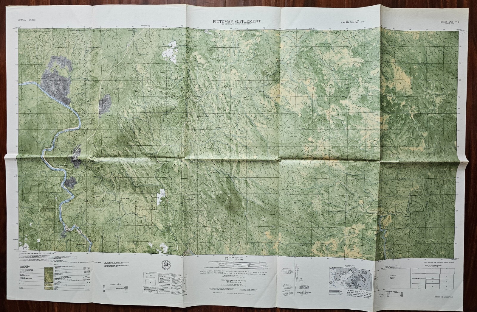 Binh Dinh Pictomap Supplement Sheet 6736 IV S | eBay
