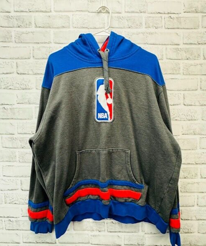 NBA Exclusive Collection Logo Man Pullover Hoodie Sweatshirt Gray Size ...