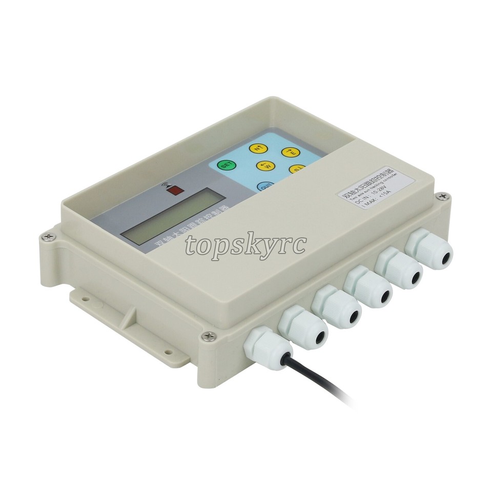 Dual Axis Automatic Solar Tracker Controller w/ Remote Control Wind ...