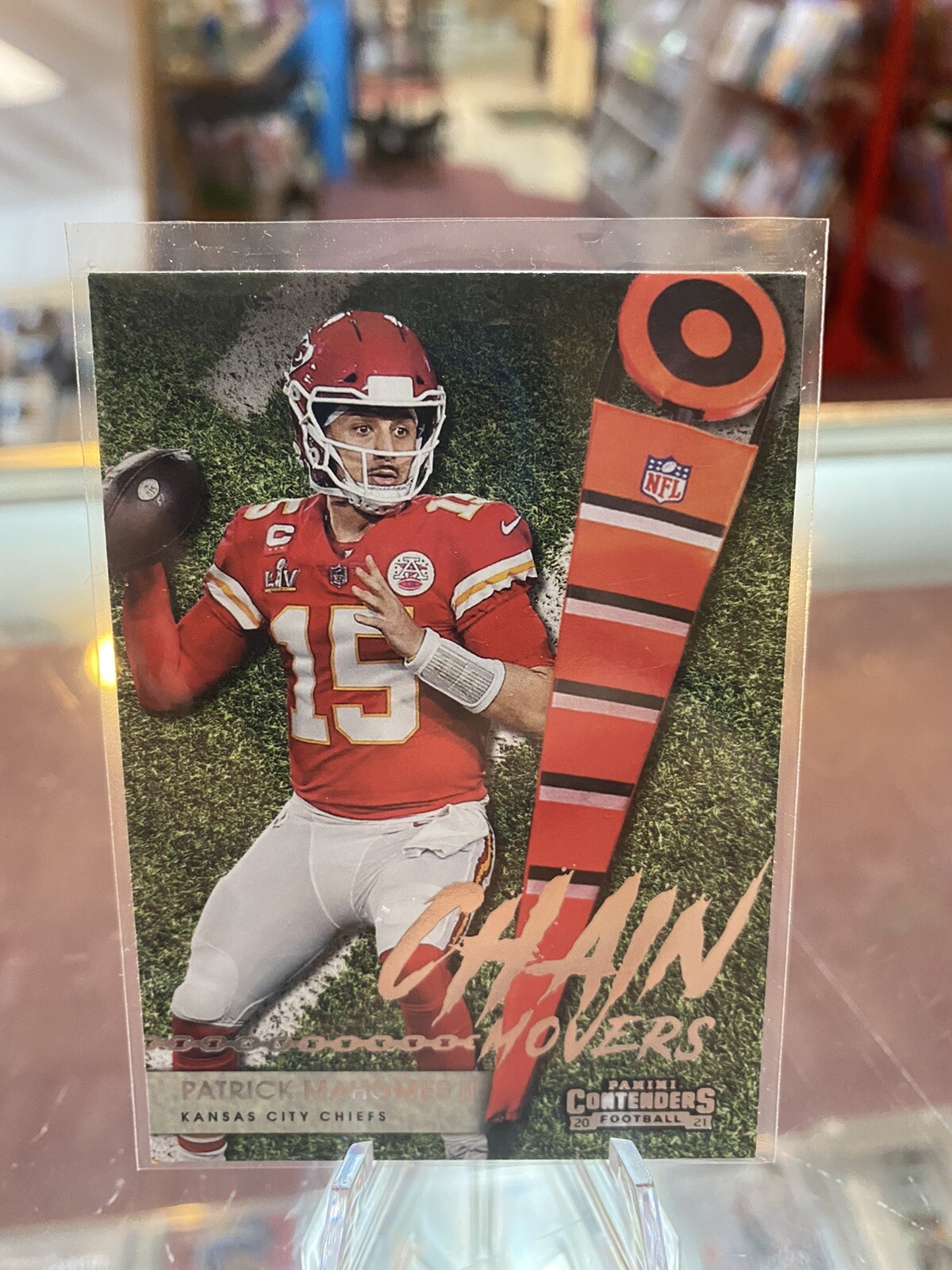 Patrick Mahomes 2021 Panini Contenders CHAIN MOVERS Insert #CM-PMA ...