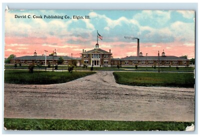 1913 David C. Cook Publishing Co. Exterior Building Elgin Illinois IL ...